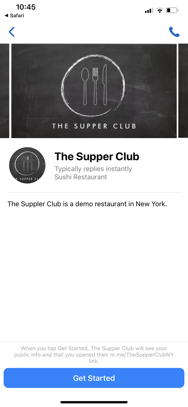 Restaurant Ordering and Payments Chatbot for Messenger - Botmakers